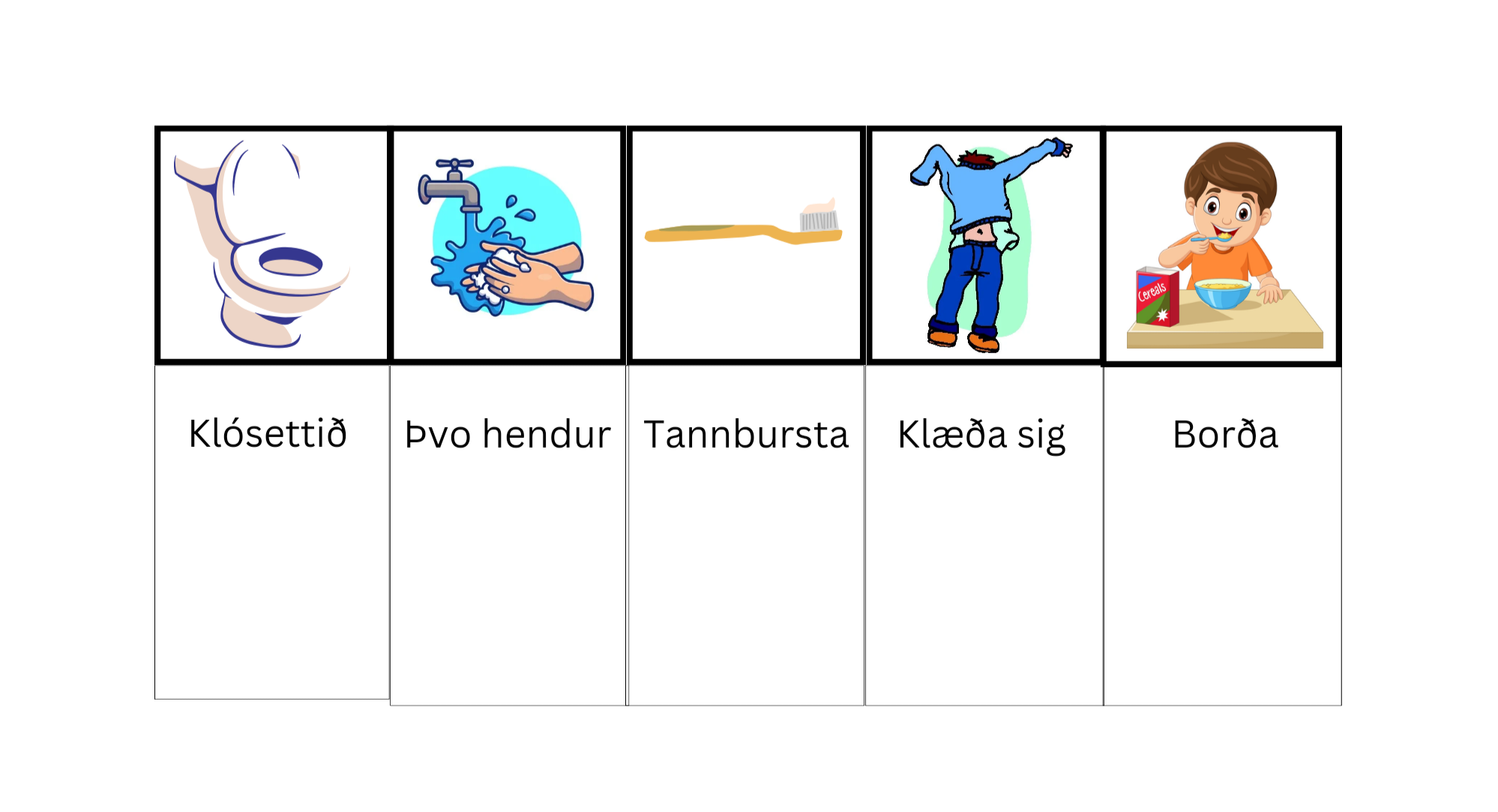 sjónræntskipulagfyrirbörn.is – Sjónrænt skipulag fyrir börn